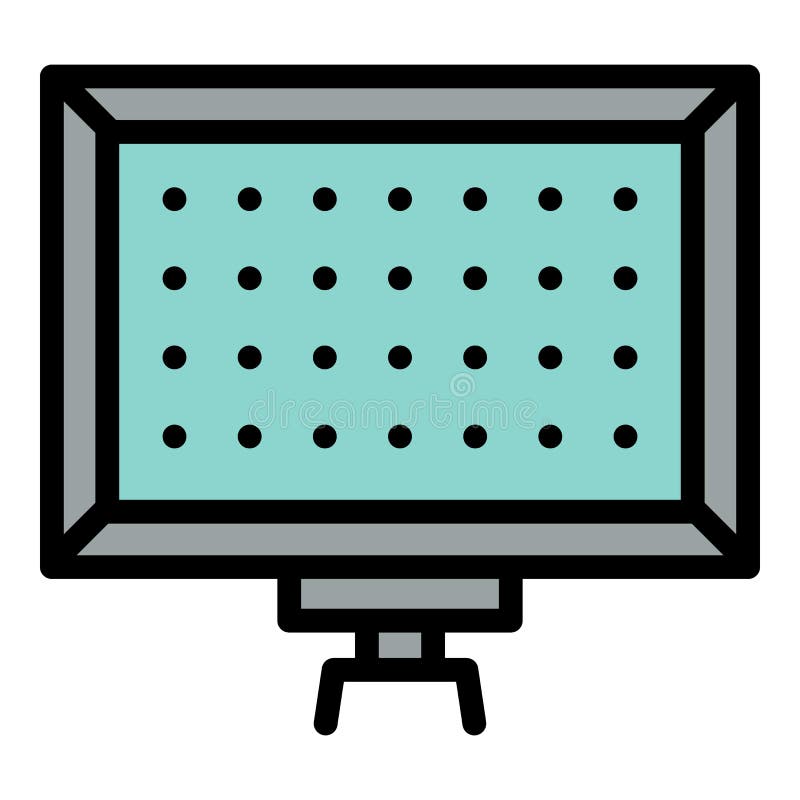 LED Light Bulb Icon, Outline Style Stock Vector - Illustration of ...