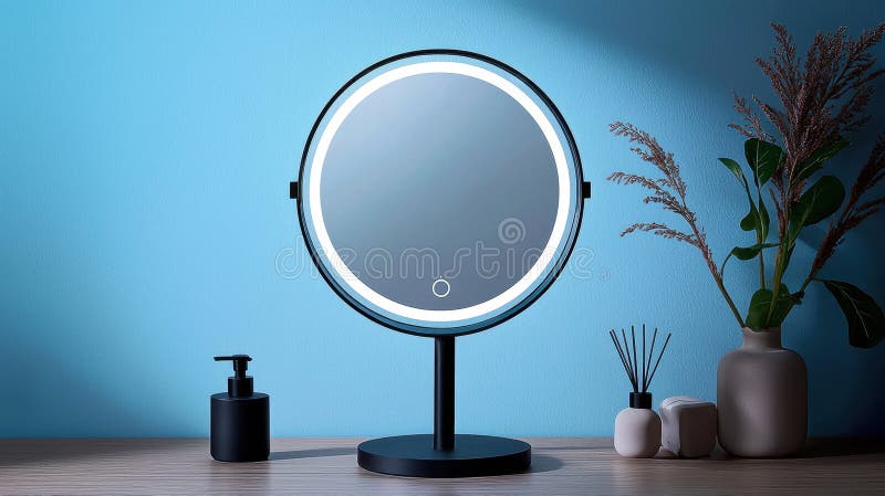 Modern LED Vanity Mirror with Sleek Design, Featuring Circular Shape ...