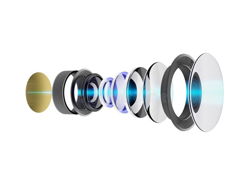 Modern Lens for Smartphone or Camera Stock Illustration - Illustration ...