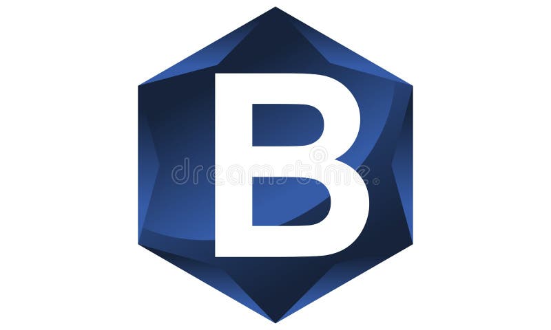 Modern Letter B stock vector. Illustration of company - 104224310
