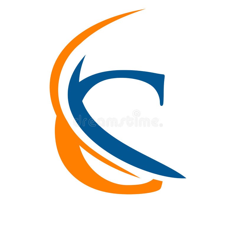 Modern Letter C Logo Template. C Letter Logo Design with Swoosh Icon ...