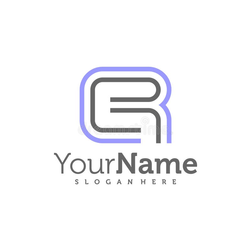 Modern Letter CR Logo Design Vector. Creative CR Logo Concepts Template ...