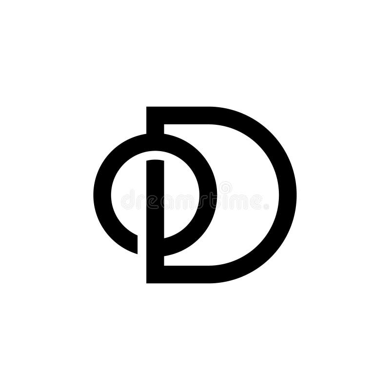 Modern Letter D with Overlapping Line Logo Design Stock Vector ... Modern Letter D with Overlapping Line Logo Design Stock Vector ...