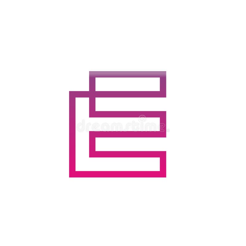 Modern Letter E Icon, Modern Digital Technology Concept, Simple Icon ...
