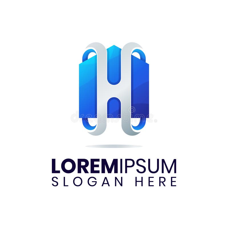 Letter H Build Logo Design Vector Stock Illustrations – 129 Letter H ...