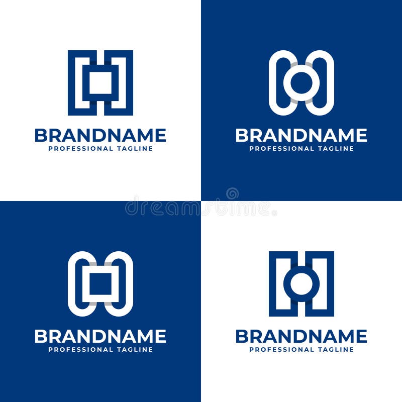 Modern Letter HO Monogram Logo, Suitable for Business with HO or OH ...