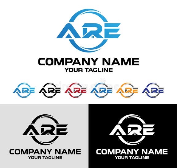 Modern are Letter Initial Real Estate Vector Logo Design Template with ...