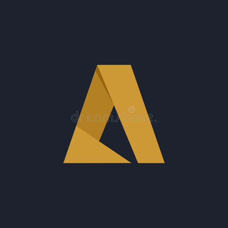 Modern Monogram Letter a Logo Vector Template Stock Vector ...