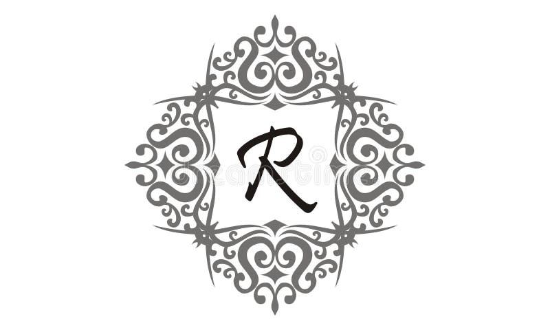 Modern Letter R stock vector. Illustration of jewelry - 104224824