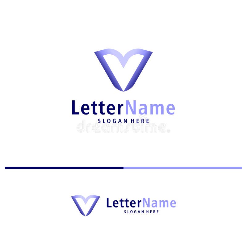 Modern Letter V Logo Design Vector. Creative V Logo Concepts Template ...