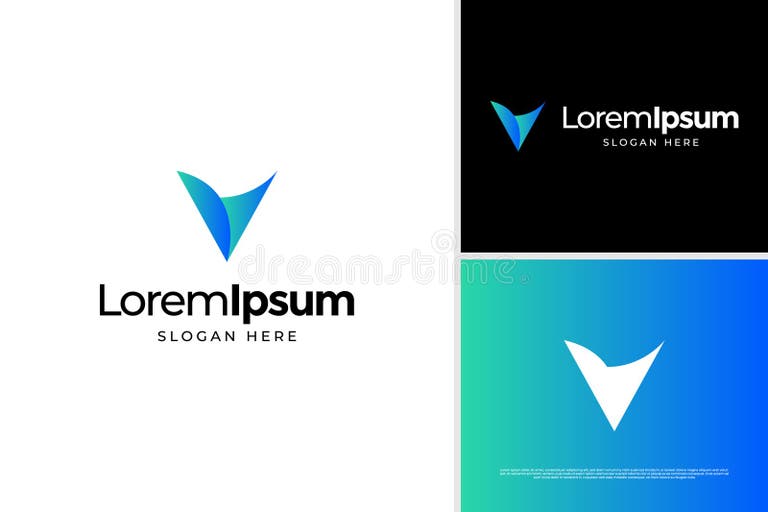 Modern Letter V Logo Vector Design. Initial V Business Logo Stock ...