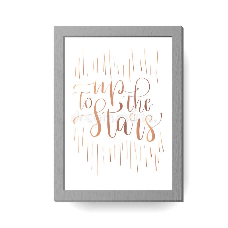 Modern Lettering Quote, Hand Written Calligraphy Stock Illustration ...