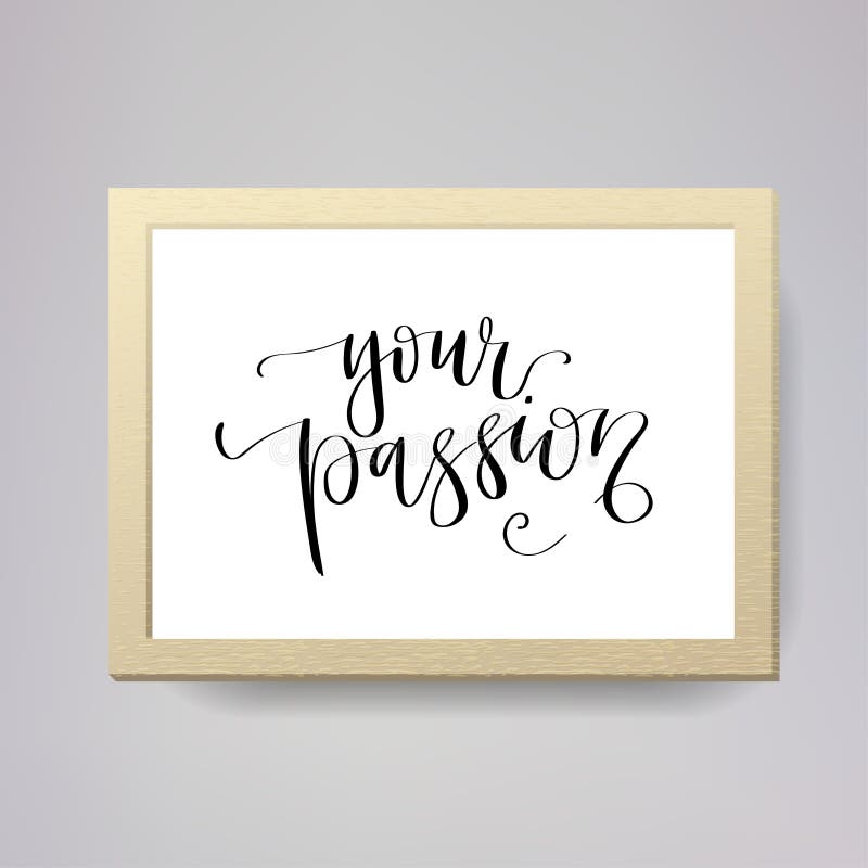 Passion Hand Written Lettering Stock Illustrations – 481 Passion Hand ...