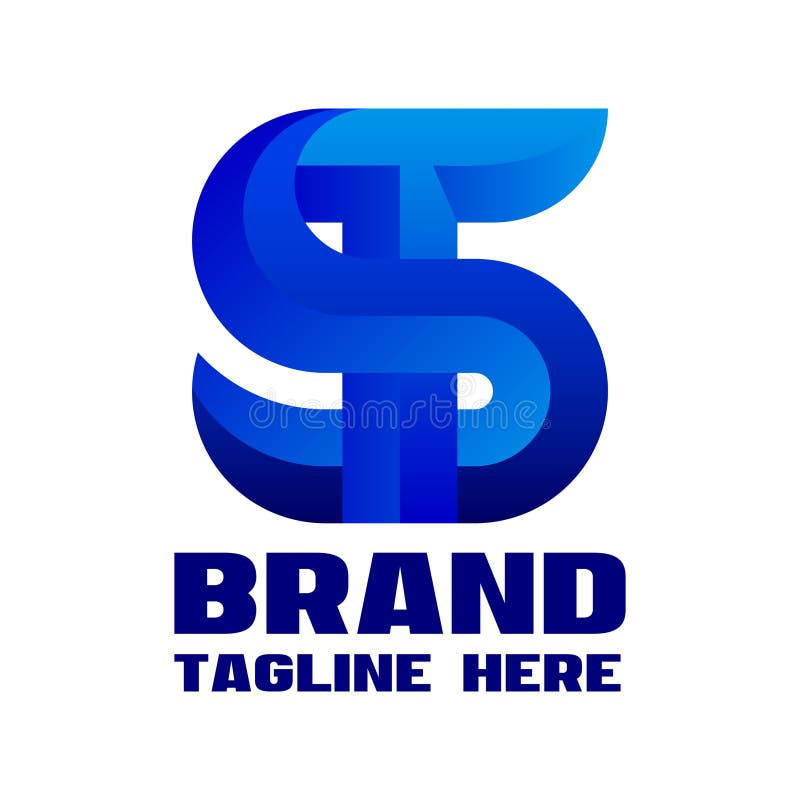 Modern Letters ST or TS Logo. Vector Illustration Stock Vector ...