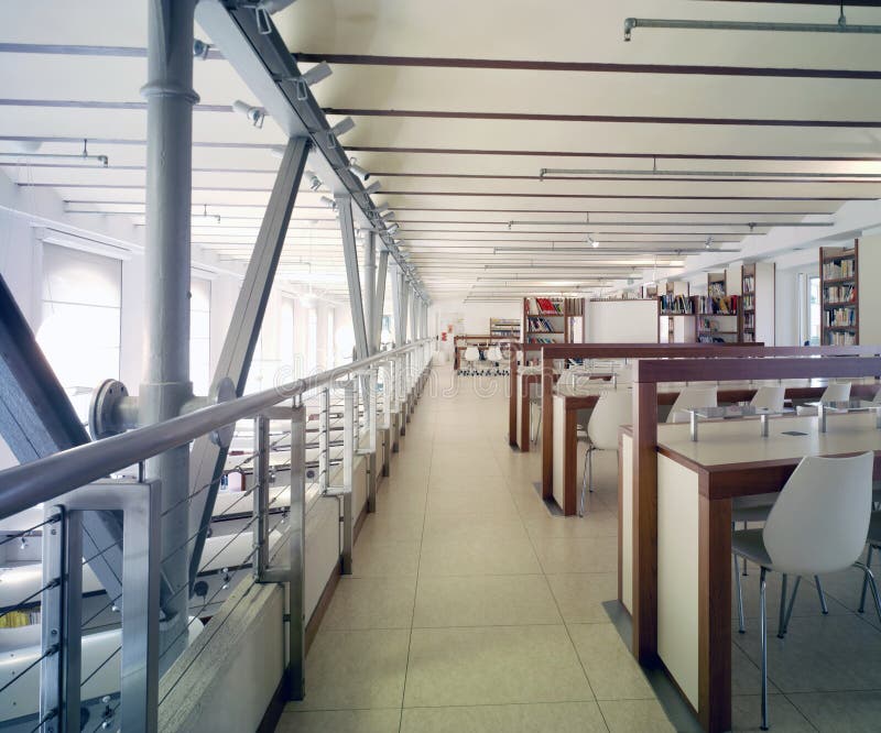 Modern library stock image. Image of corporation, chair - 5993835