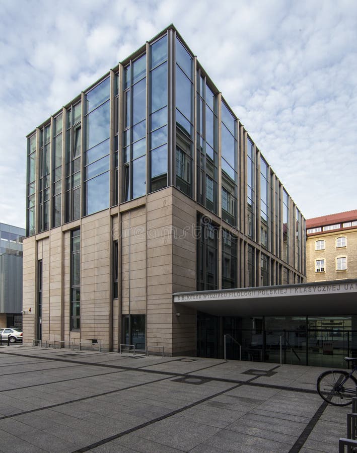 Modern Library Building. University of Adam Mickiewicz in Poznan ...