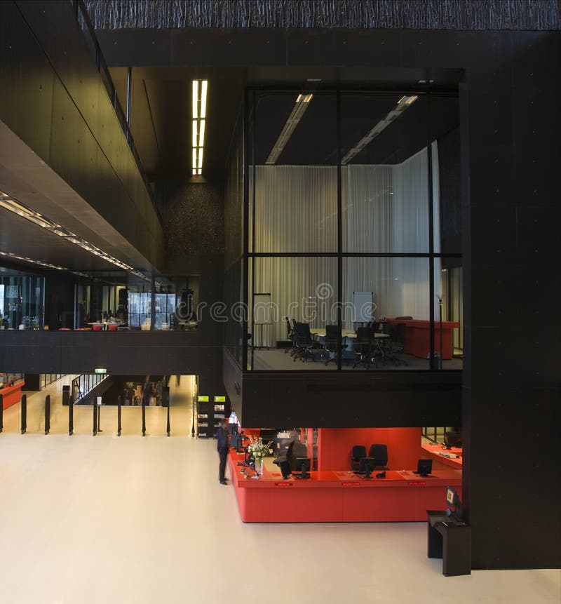 Modern library interior stock photo. Image of uithof, workplace - 5508136