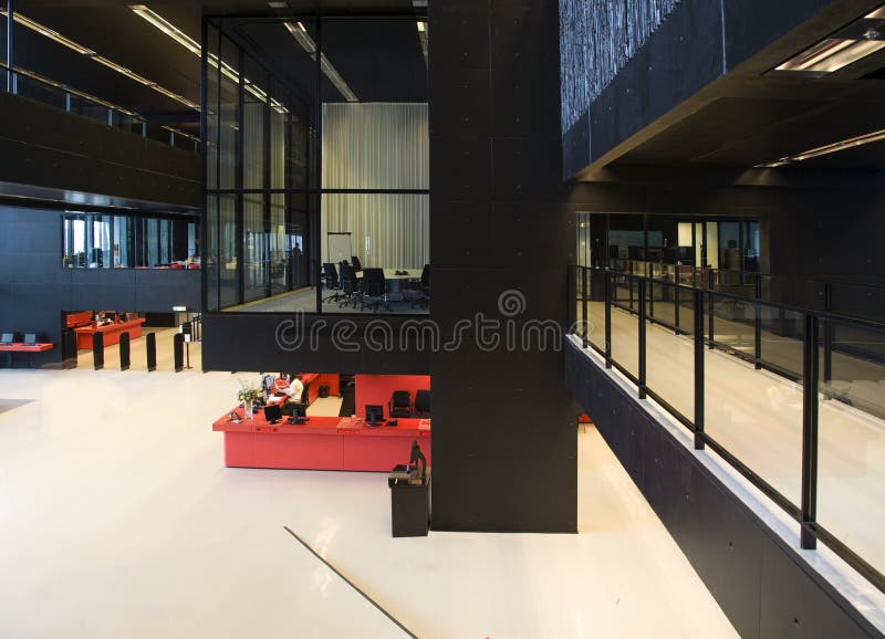 Modern library interior stock photo. Image of uithof, workplace - 5508136