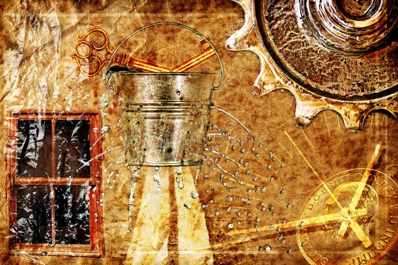 Modern life stock photo. Image of leak, paper, aged, empty - 52865526