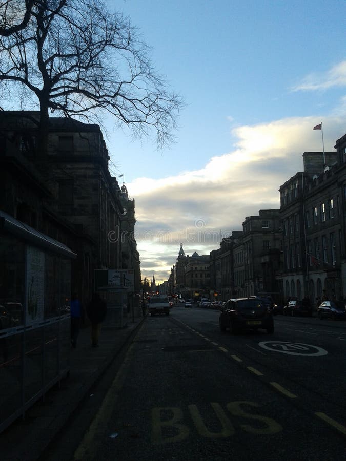 Architecture of a Busy Town Road Editorial Photography - Image of road ...