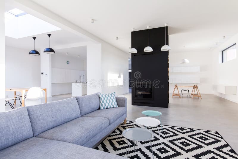 Modern Lifestyle Requires Modern House Stock Photo - Image of white ...