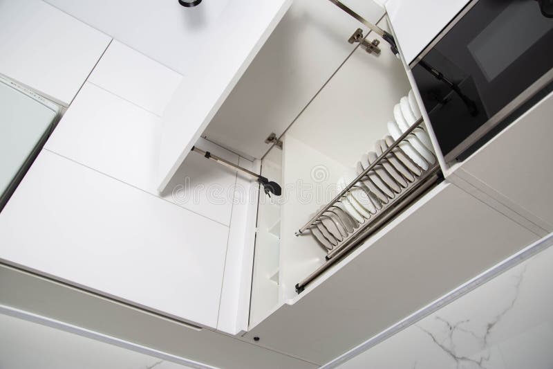 The Modern Lifting Mechanism of a Facade of a Door with the Closer ...