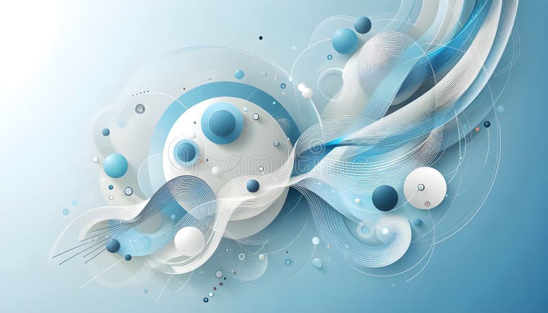 Stylish Modern Light Blue Abstract Background Stock Illustration ...