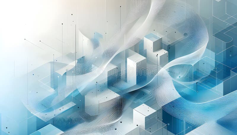 Stylish Modern Light Blue Abstract Background Stock Illustration ...