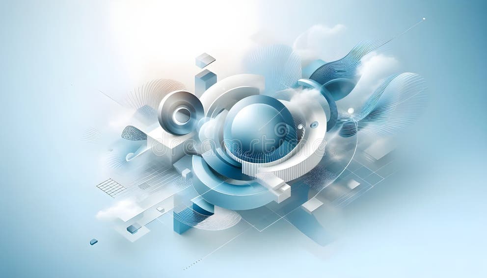 Stylish Modern Light Blue Abstract Background Stock Photo - Image of ...