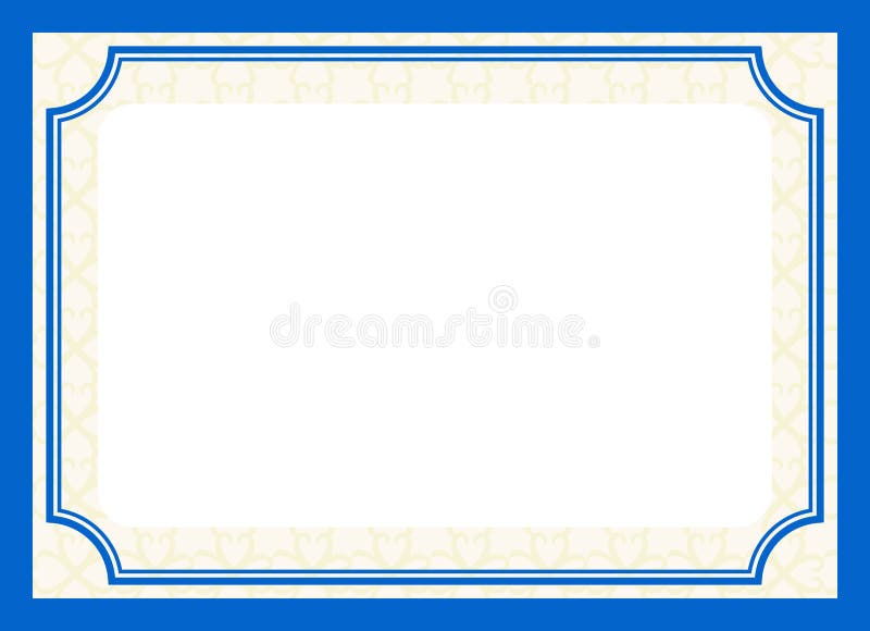 Modern Light Blue Certificate Border with Geometric Pattern and Clean ...
