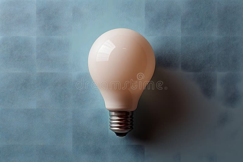 Innovative Light Bulb Design on Textured Blue Background - Modern ...