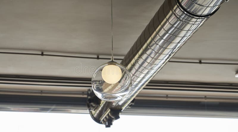 Modern Light Bulb in a Room Stock Photo - Image of black, living: 121347212