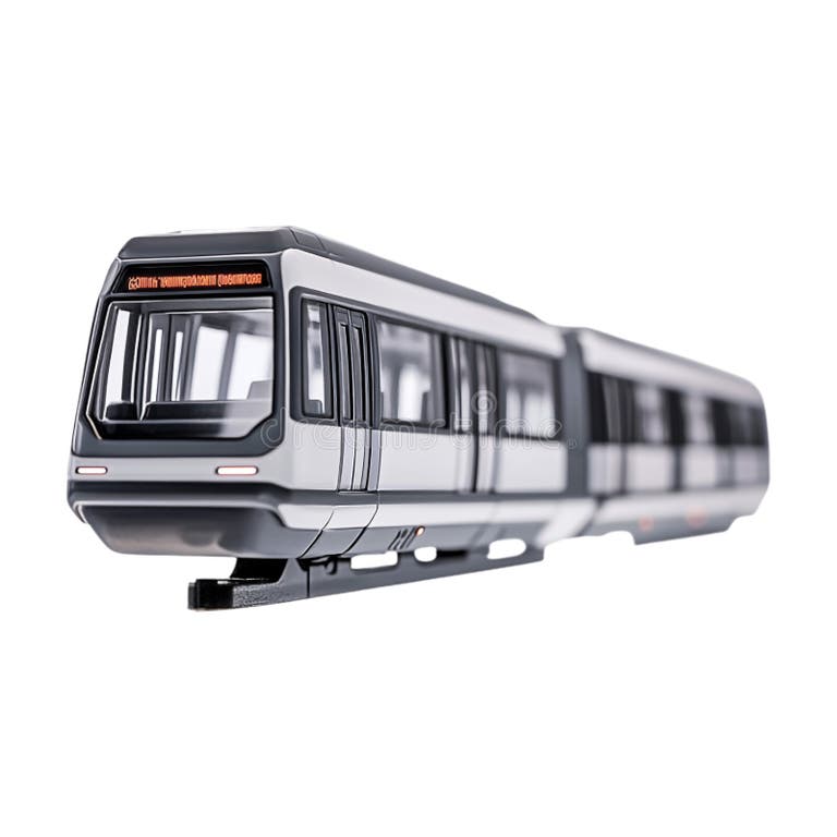 Modern Light Rail Transit Vehicle Image on Transparent Background Stock ...