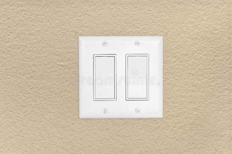 Modern light switch stock photo. Image of screws, texture - 12638760