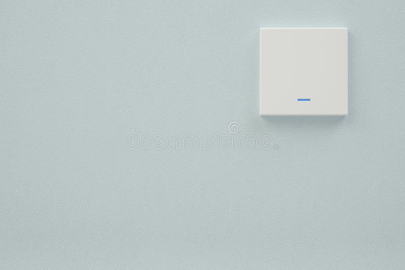Modern Light Switch. 3D Illustration Stock Illustration - Illustration ...