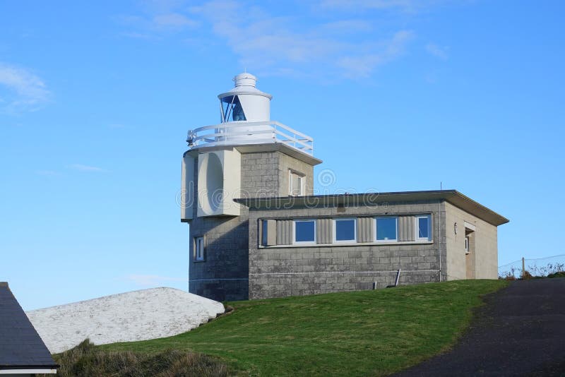 Modern Lighthouse Building in England Stock Photo - Image of marine ...