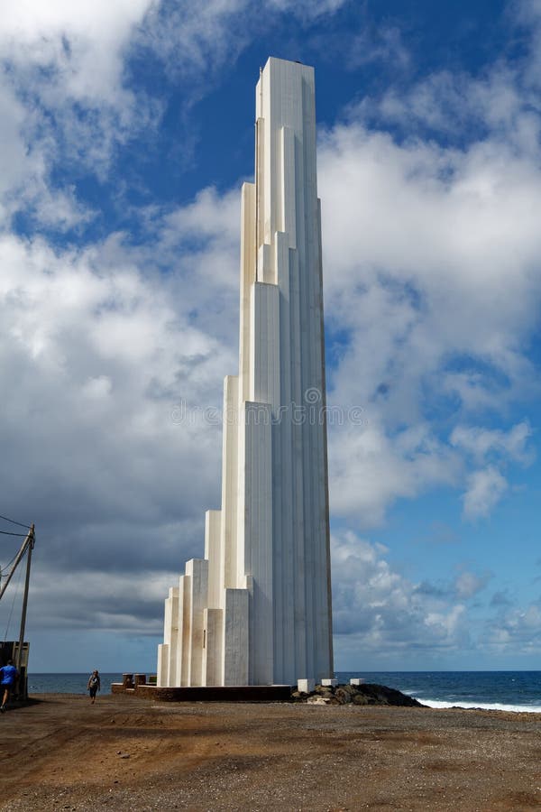 Modern Lighthouse at Punta De Hidalgo Editorial Photography - Image of ...