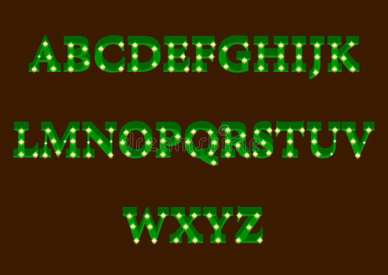 Alphabet Lighting Modern Set Stock Illustrations – 512 Alphabet ...
