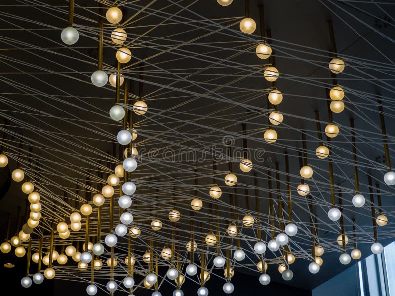 Modern Lighting Interior Decoration with Ball-shaped Colored Lighting ...