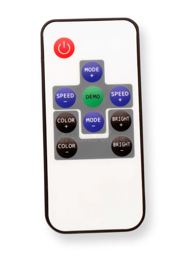 Modern Tv Remote Control Isolated on White, Top View Stock Image ...