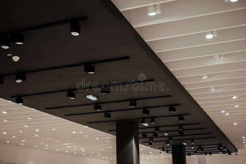 Modern Lights on the Ceiling of a Studio Stock Photo - Image of ...