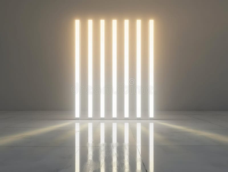 Modern Lights in Empty Space Stock Photo - Image of empty, lights ...