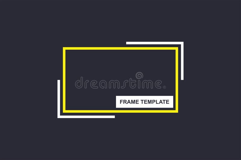 Modern Lightweight Banner. Banner Frame Borders Stock Vector ...