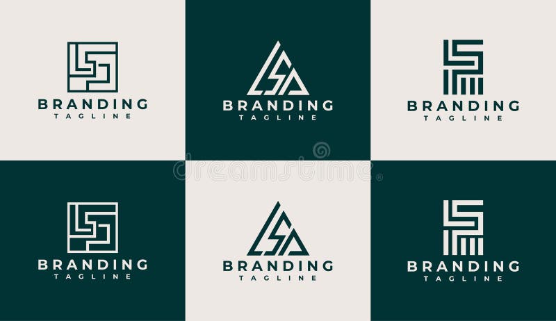 Modern Line Abstract Letter L S P LSP Logo Set Stock Vector ... Modern Line Abstract Letter L S P LSP Logo Set Stock Vector ...