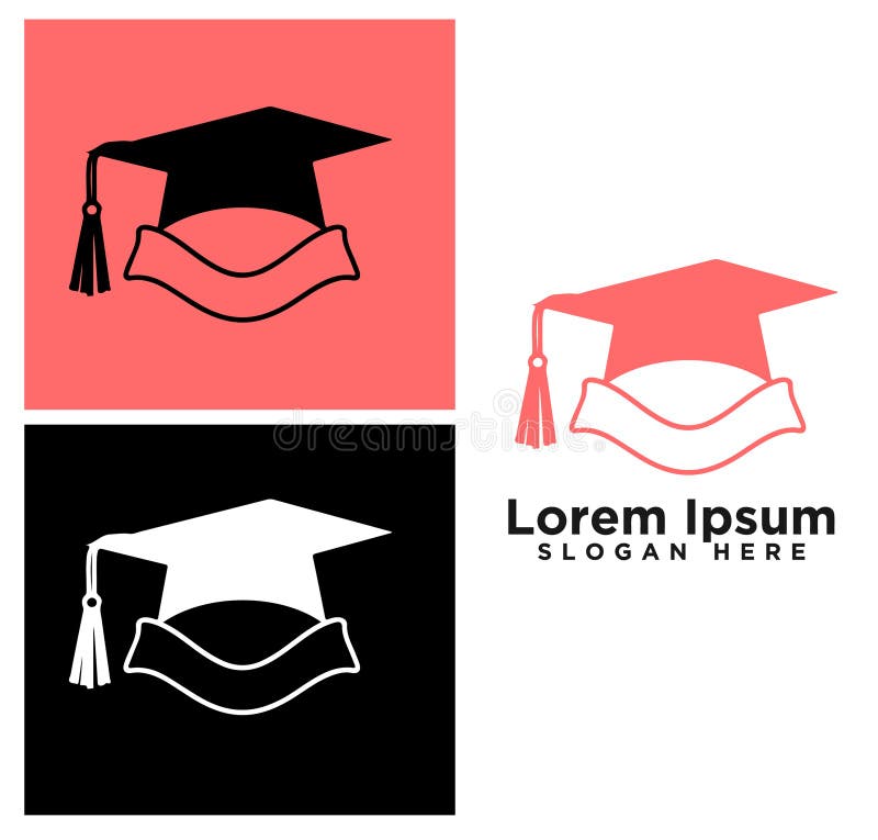 Modern Line Art Creative Company Logo Hat Education White Logo Sample ...
