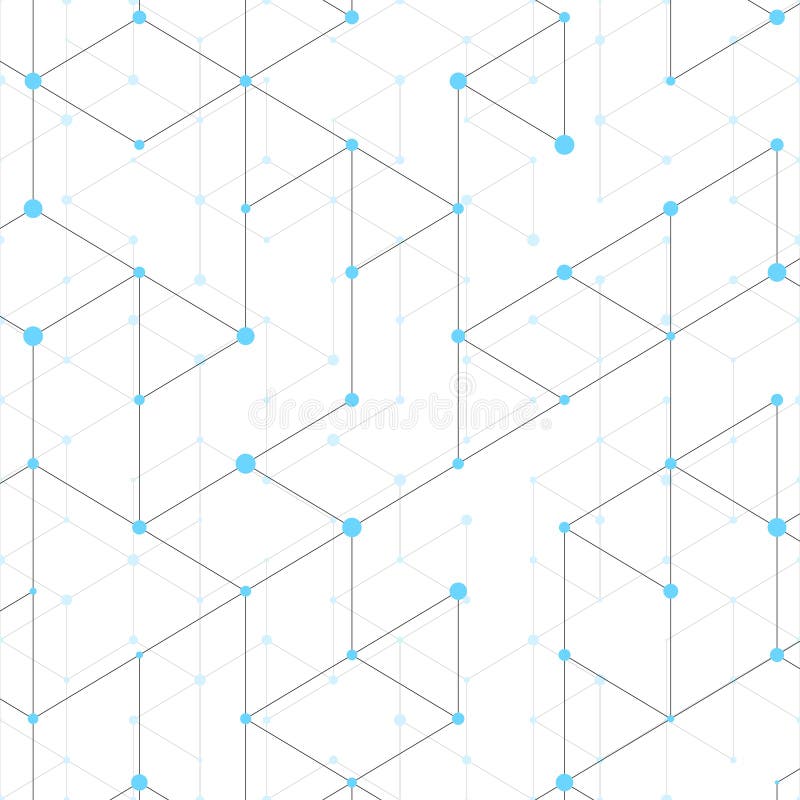 Modern Line Art Pattern with Connecting Lines on White Background ...