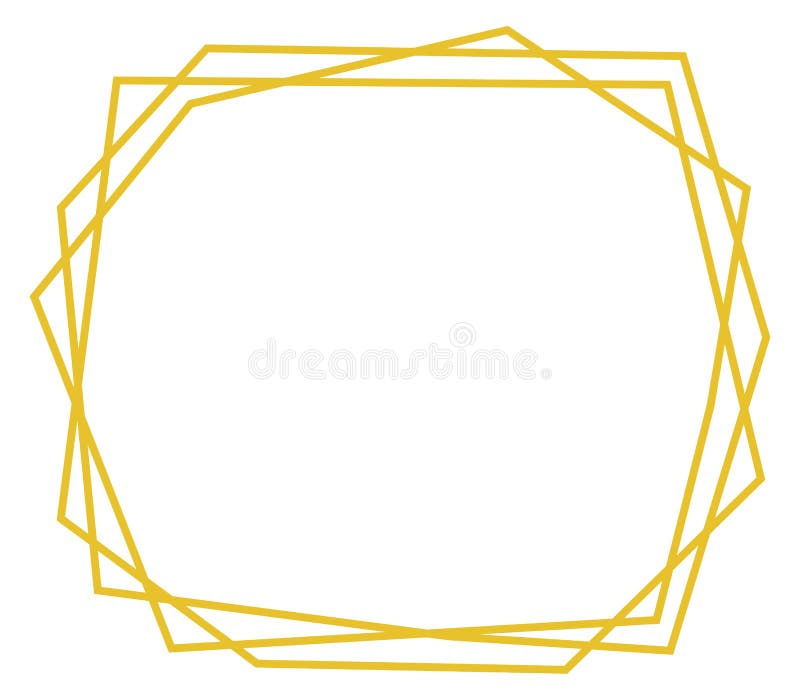Modern Line Border. Geometric Color Polygon Frame Stock Vector ...