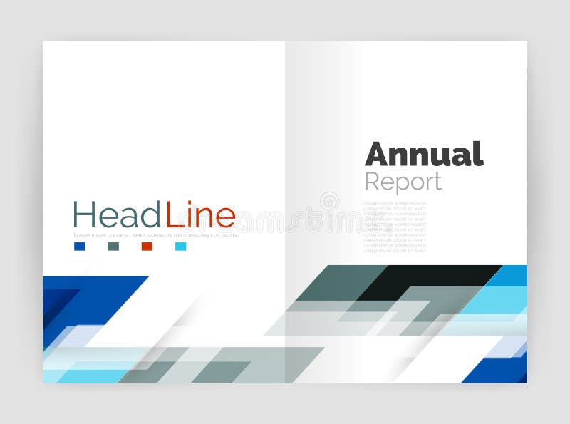 Modern Line Design, Motion Concept. Business Annual Report Brochure ...
