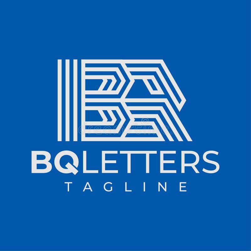 Modern Line Letter B Q BQ Logo Design Vector. Technology Circuit ...