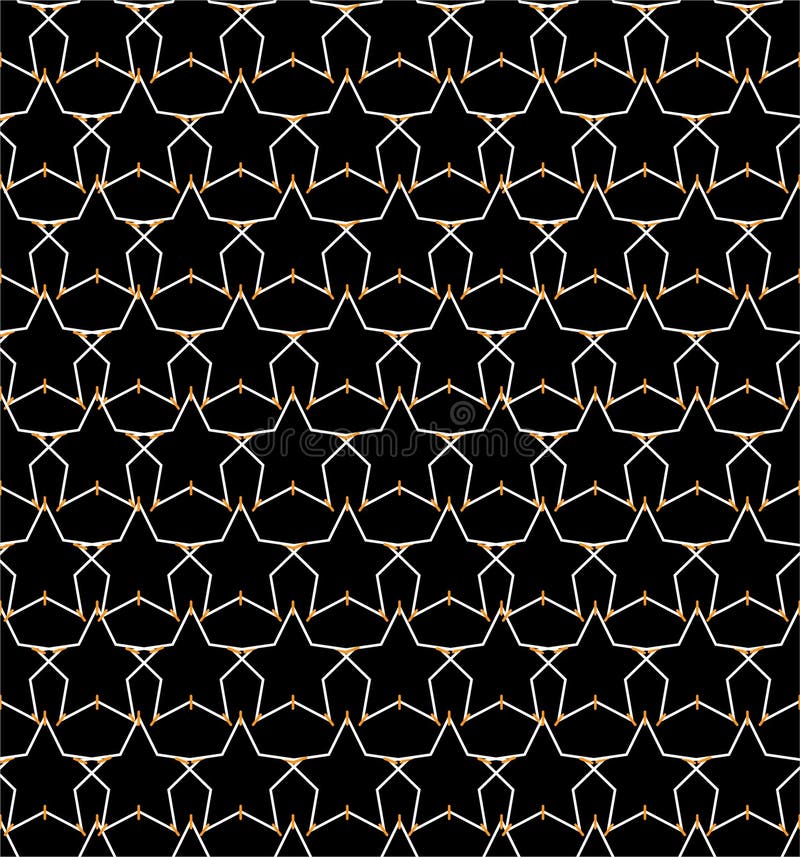 Vector Space Seamless Pattern With Small Stars Layer On Colorful Big ...